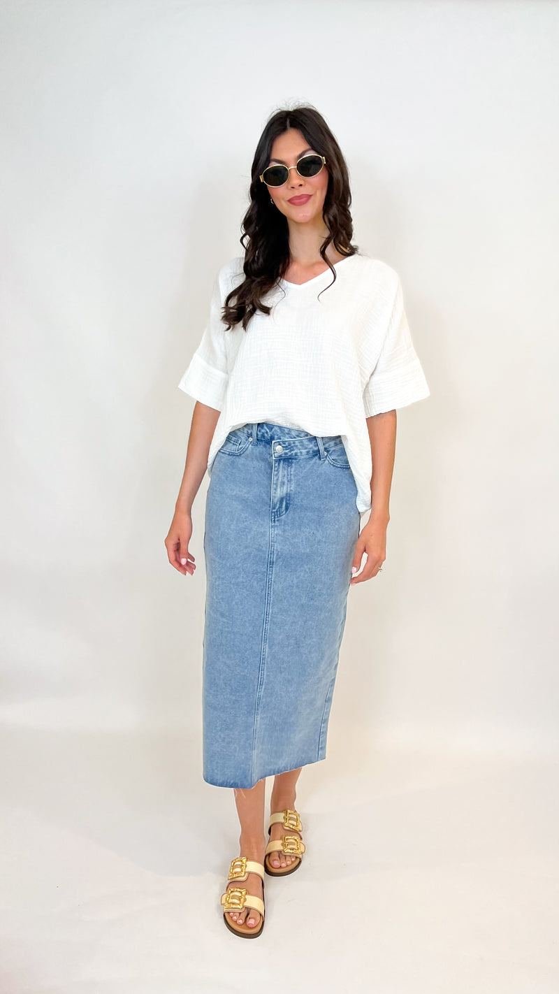 Deal Breaker Gauze Top – DOLLY
